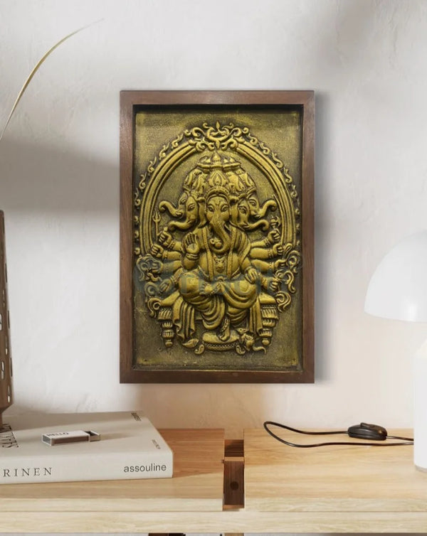 Buy Ganesha 3D Relief Mural Online at Best Price - Artociti